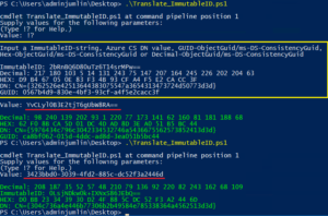 [Powershell Script] Convert ImmutableID – Jumlins TechBlog